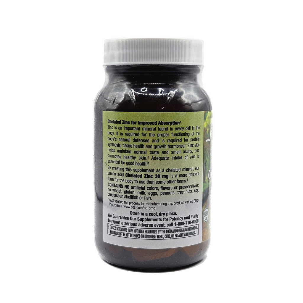 Next Stage Chelated Zinc 30 mg – Olive May Health Food