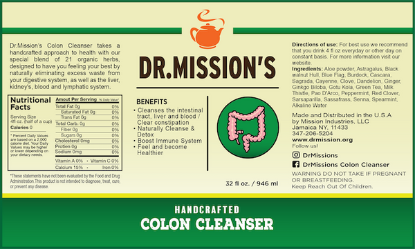 Dr. Mission's Colon Cleanser – Olive May Health Food